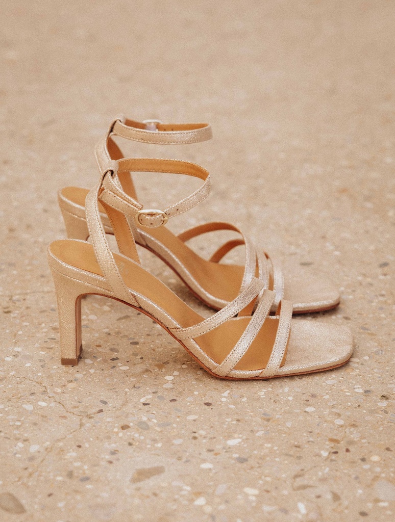 Jenna Mermaid - High-heeled sandals with thin straps wrapped around the ...