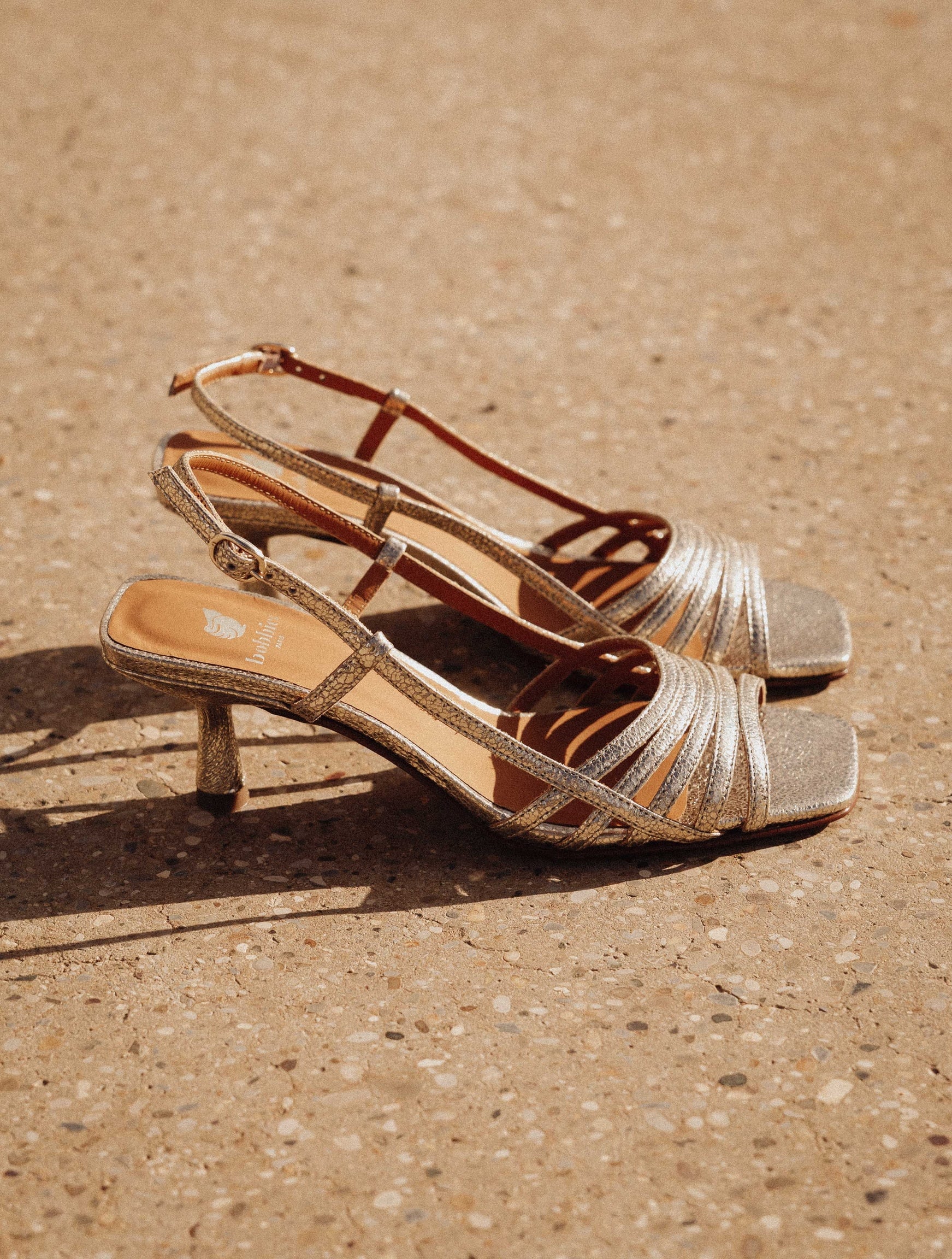 Women's Heeled sandals | Ève Champagne Gold | Bobbies