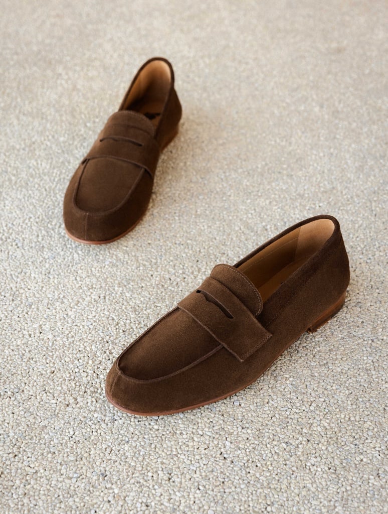 Stanley Brun Rockies - Mocassins penny en cuir suédé daim marron avec ...