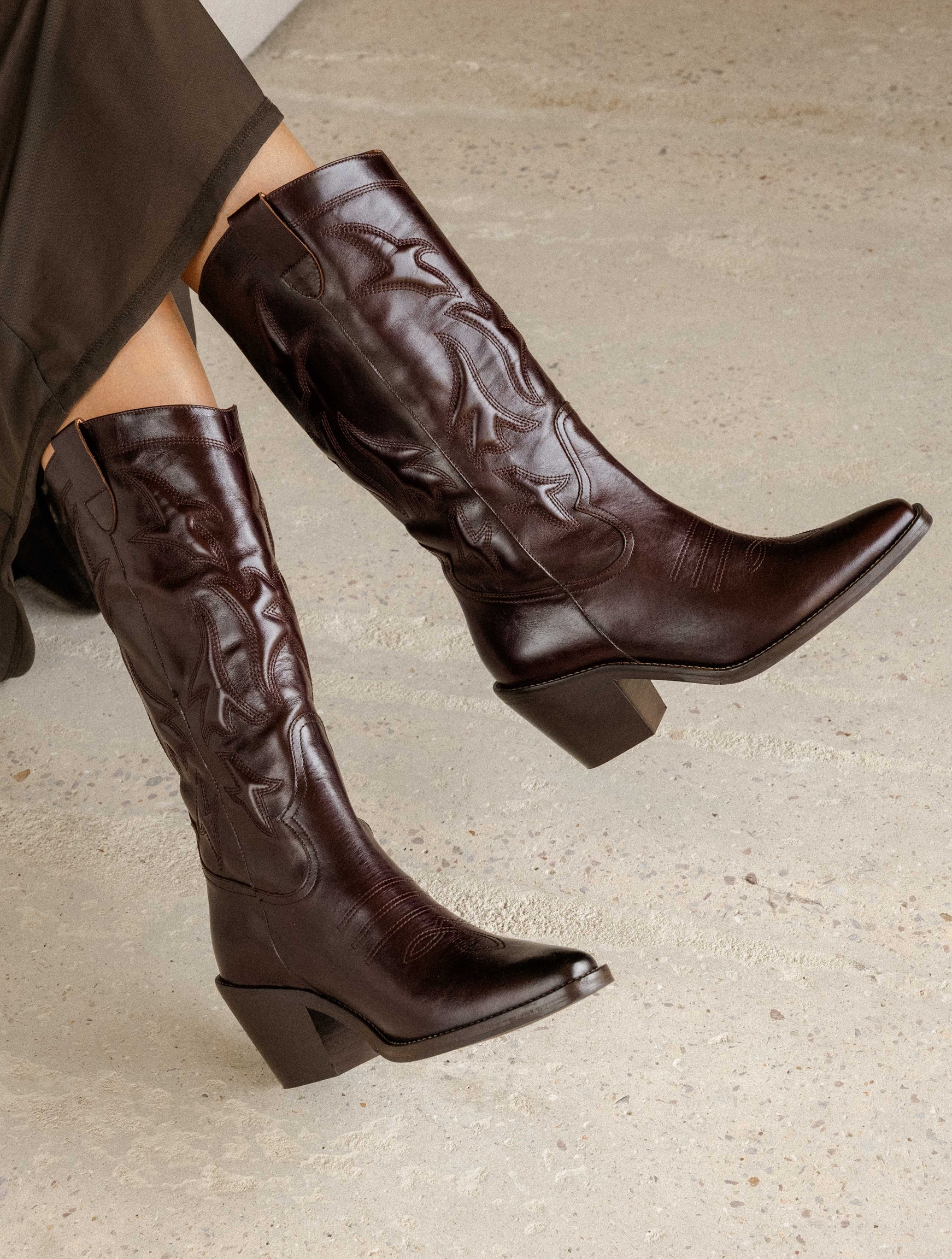 Women’s western leather boots brown | Vick Irish Coffee | Bobbies